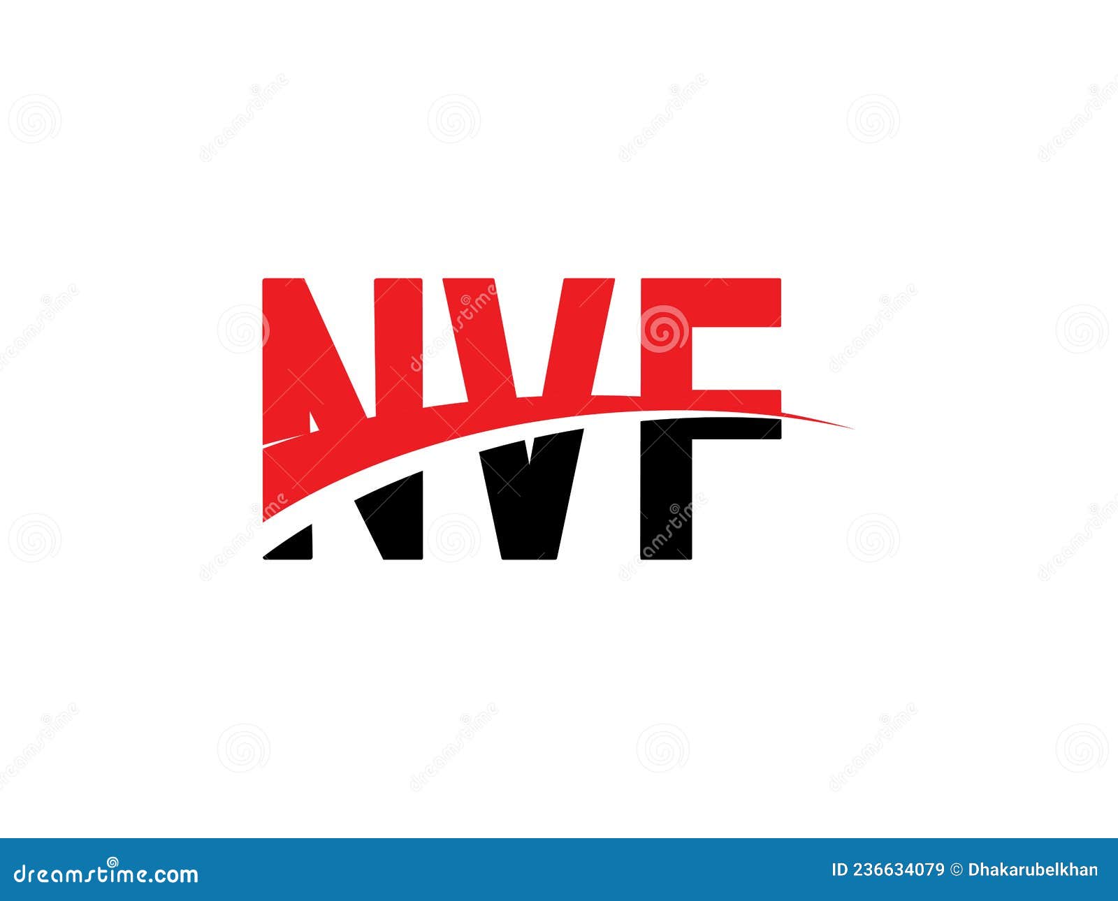 NVF Letter Initial Logo Design Vector Illustration Stock Vector ...