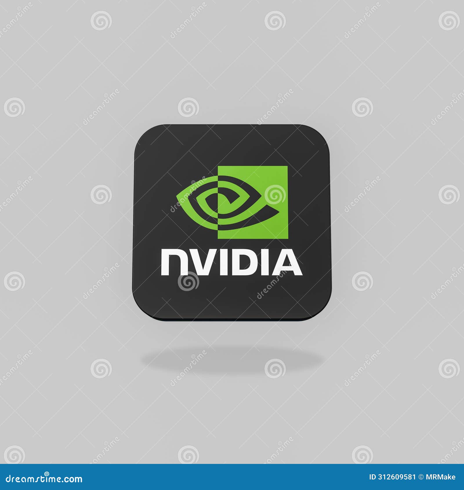 Nvidia App Icon on Flat Gray Background Editorial Photo - Illustration ...