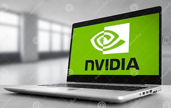 Nvidia company logo editorial image. Image of nvidia - 352474080