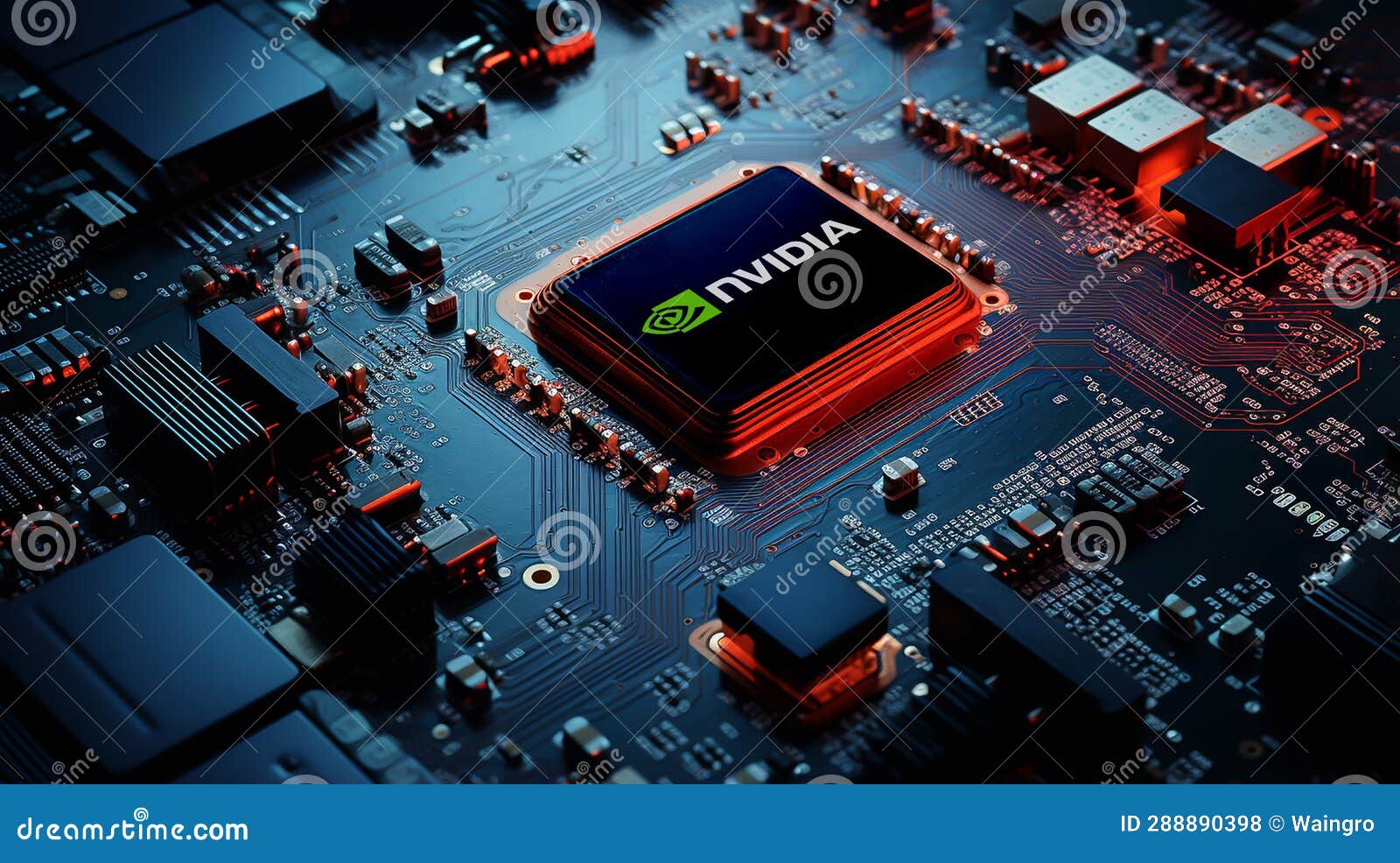 Nvidia High Performance Chip Technology Editorial Stock Photo - Image ...