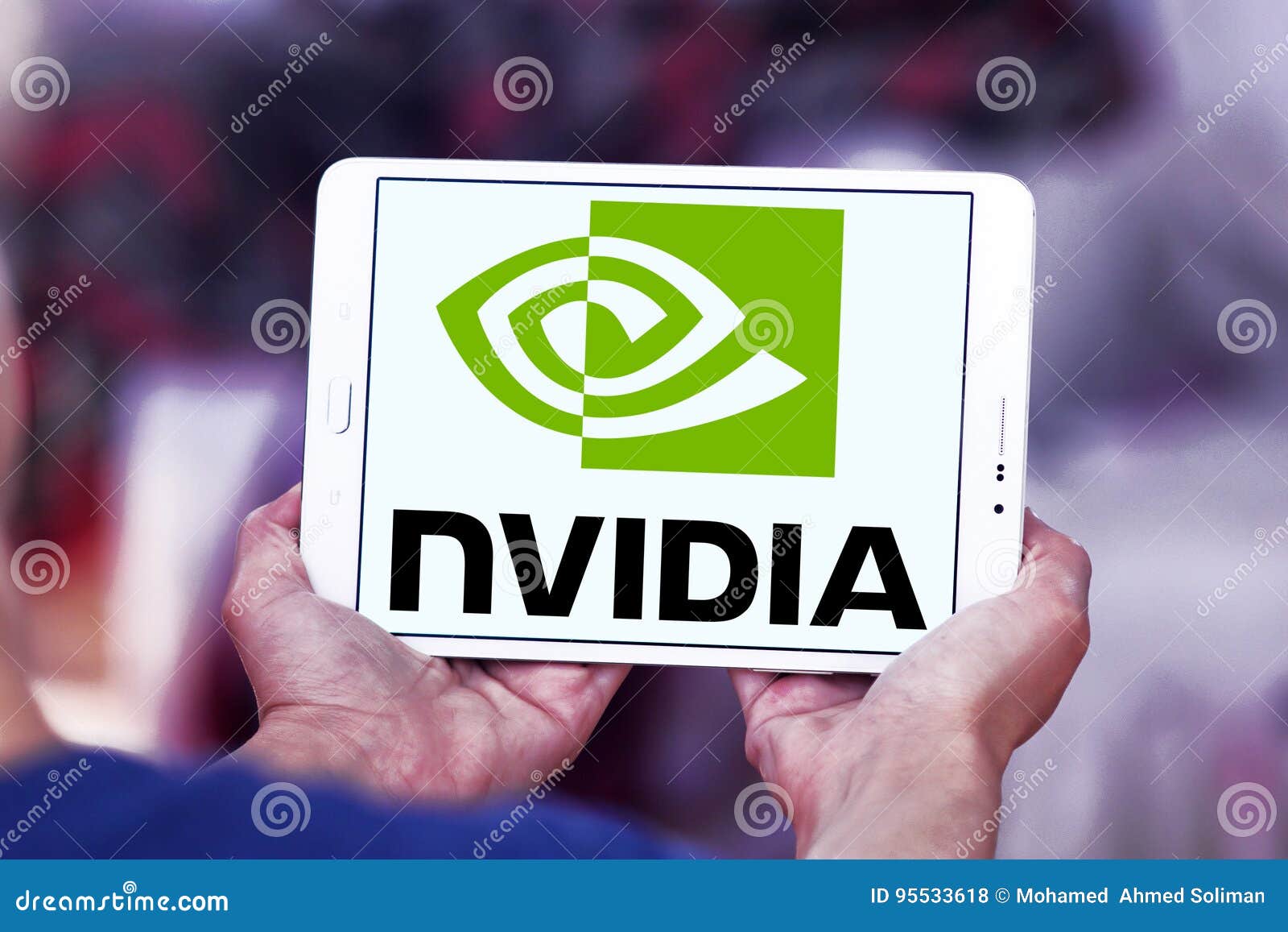 Nvidia-Logo redaktionelles stockfoto. Bild von symbol - 95533618