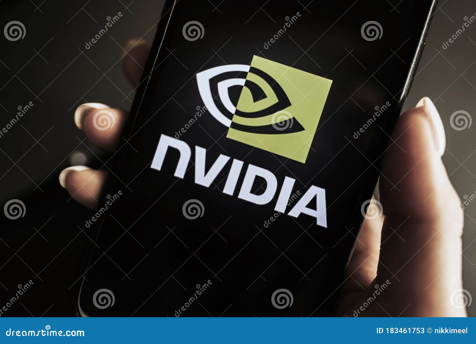 NVIDIA Logo on the Smartphone Screen. Editorial Stock Photo - Image of ...