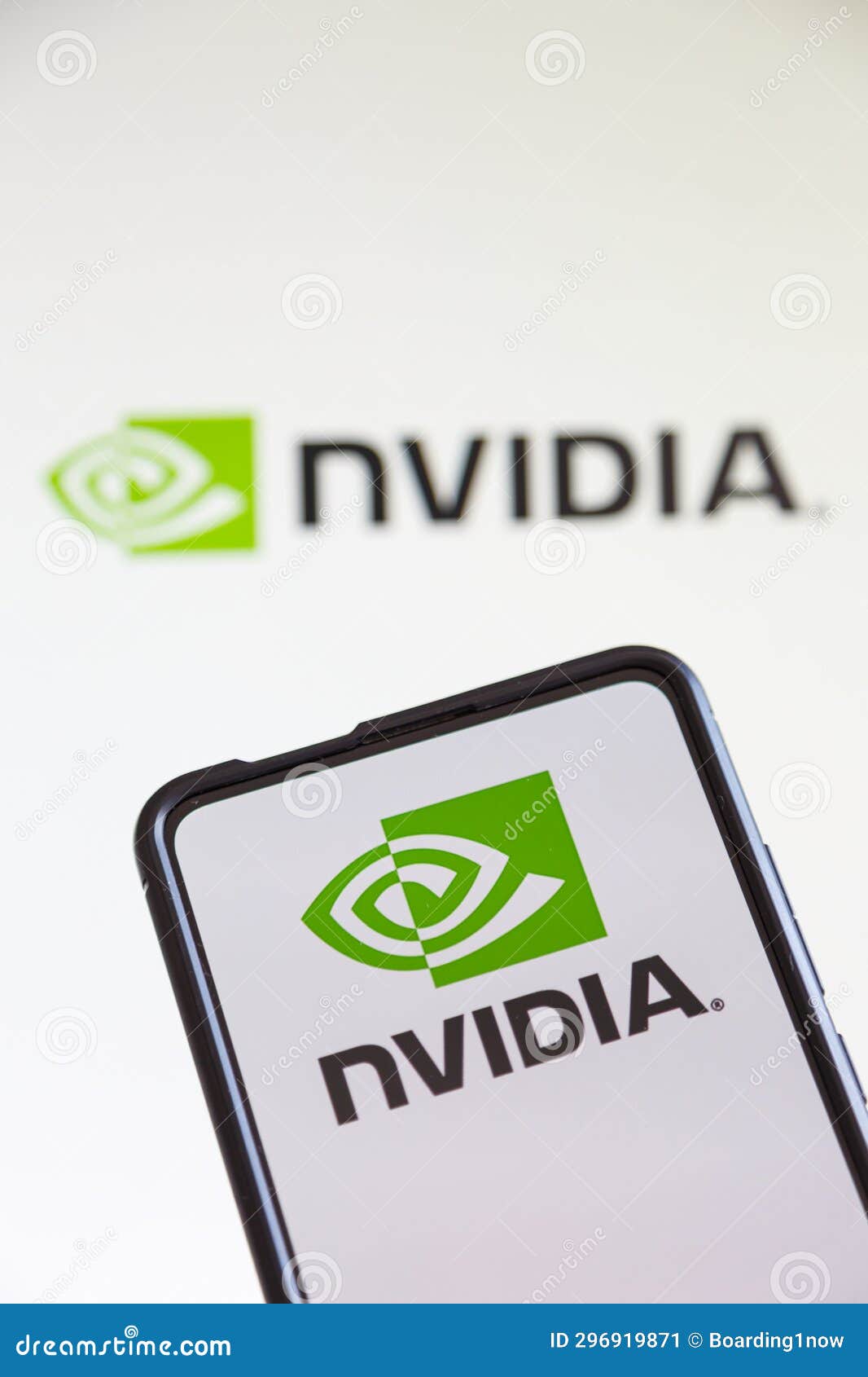 Nvidia Logo of the Software Company Which Designs Graphics Processing ...