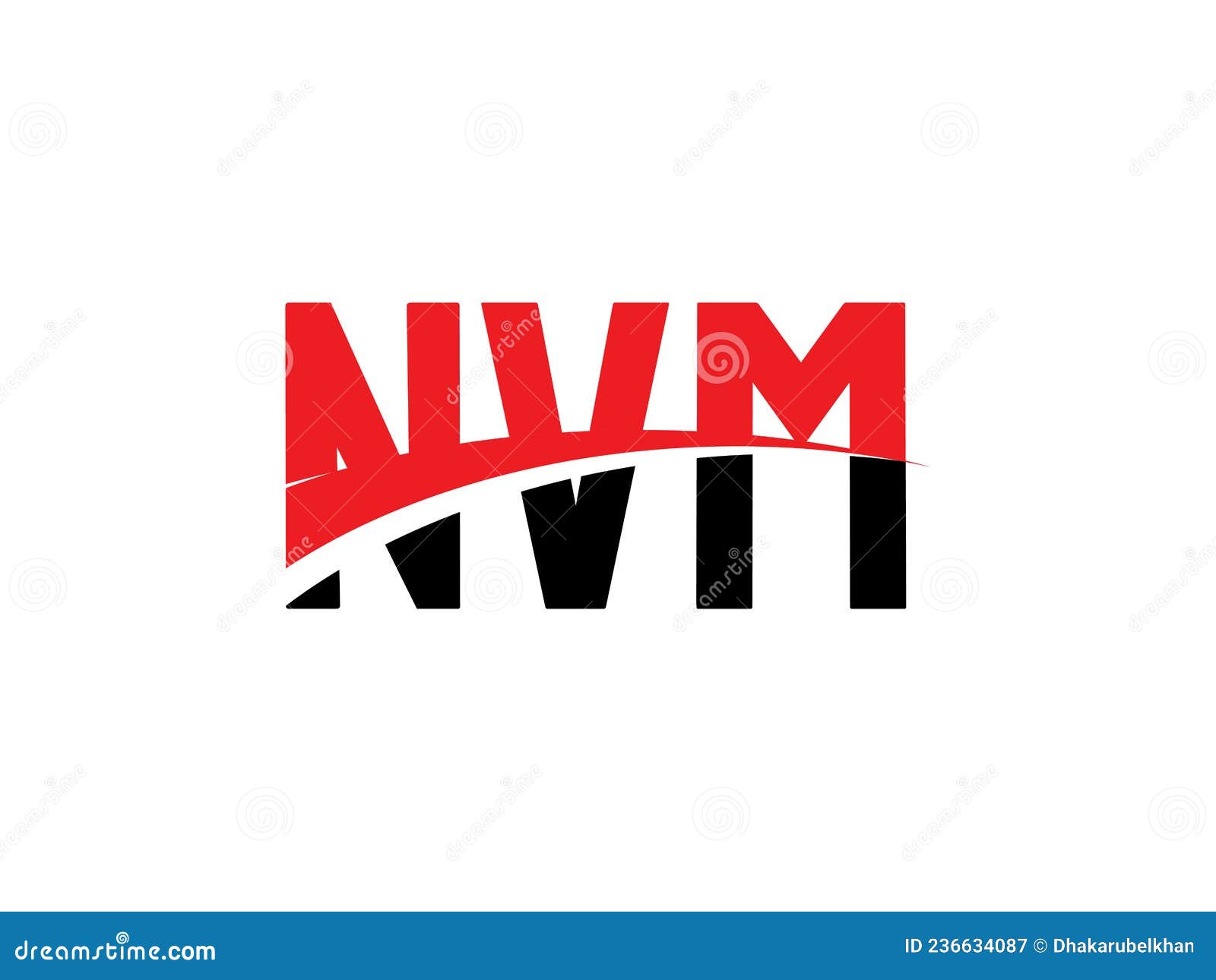NVM Letter Initial Logo Design Vector Illustration Stock Vector ...
