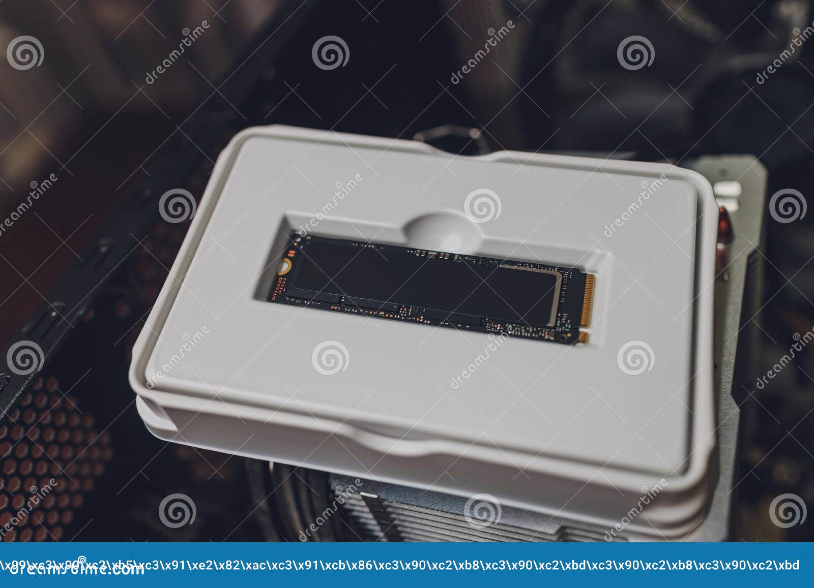 NVME M2 SSD Solid State Disk For Data Storage At High Speed Closeup ...