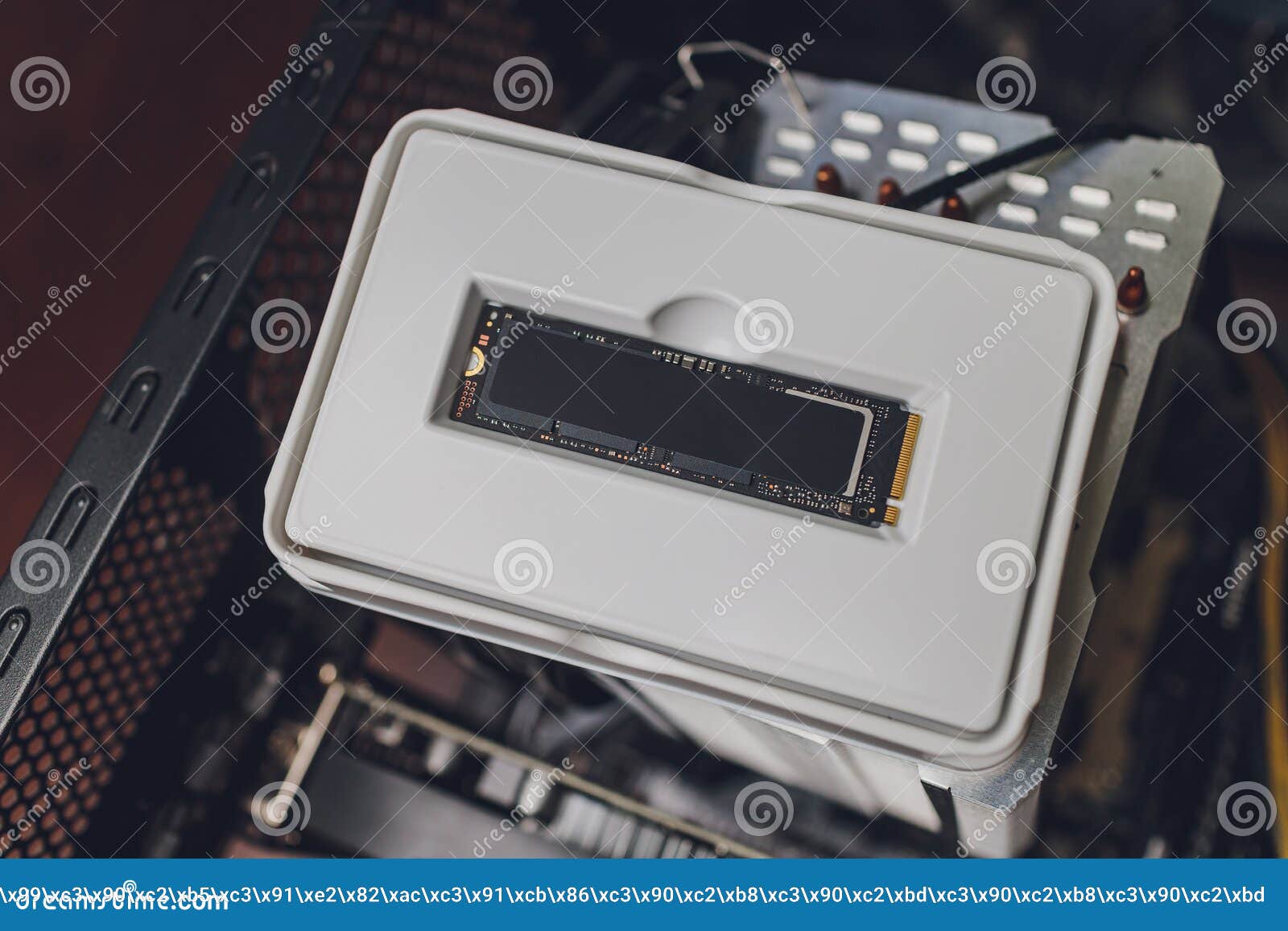 NVME M2 SSD Solid State Disk for Data Storage at High Speed Closeup ...