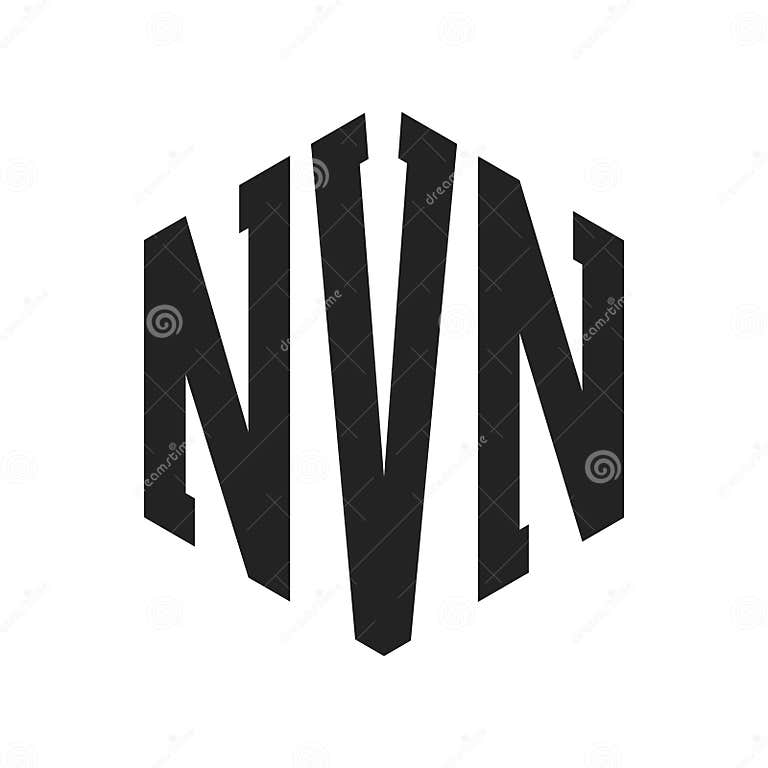 NVN Logo Design. Initial Letter NVN Monogram Logo Using Hexagon Shape ...