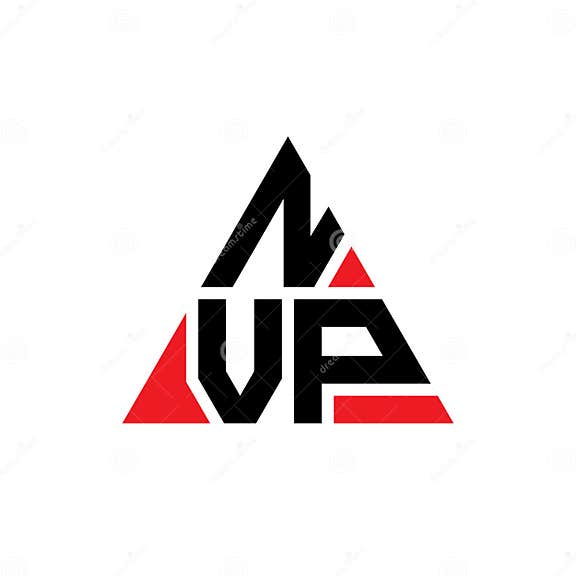 NVP Triangle Letter Logo Design with Triangle Shape. NVP Triangle Logo ...