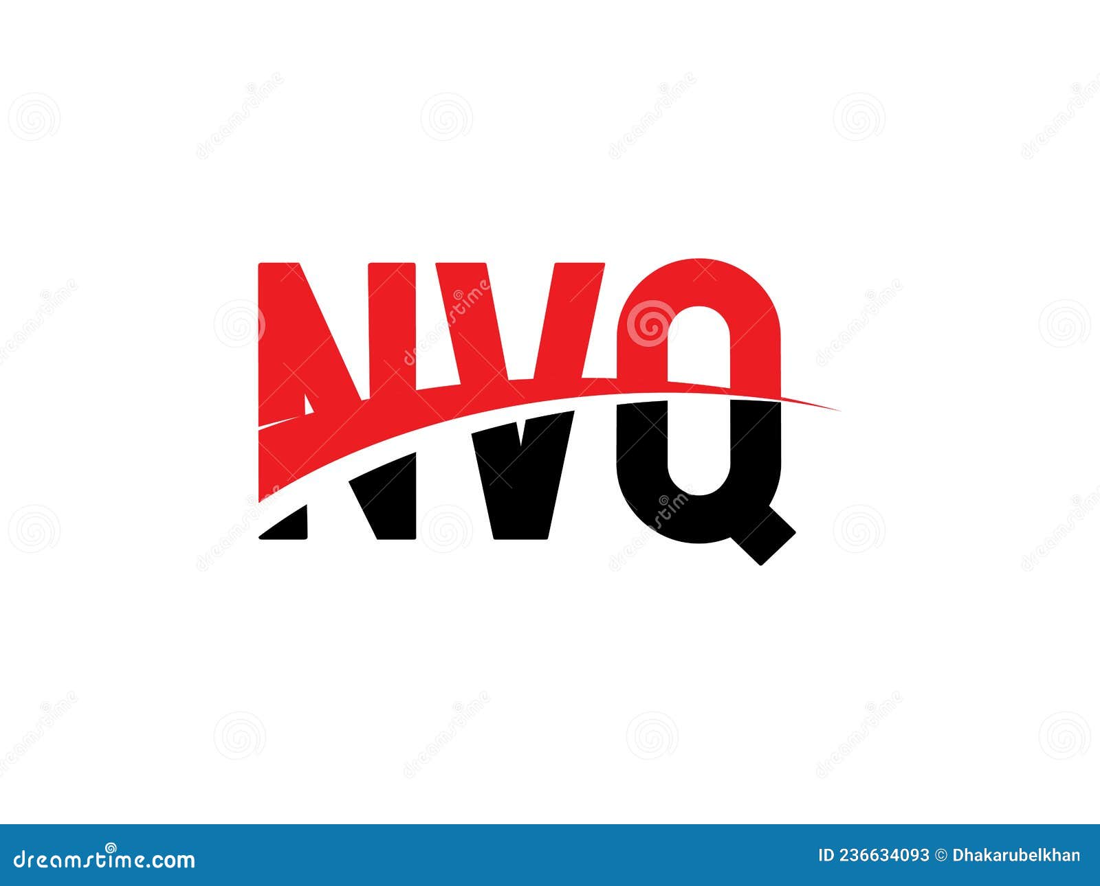 NVQ Letter Initial Logo Design Vector Illustration Stock Vector ...