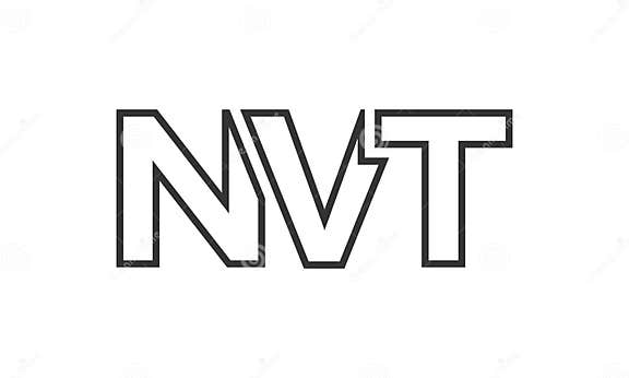 NVT Logo Design Template with Strong and Modern Bold Text. Initial ...