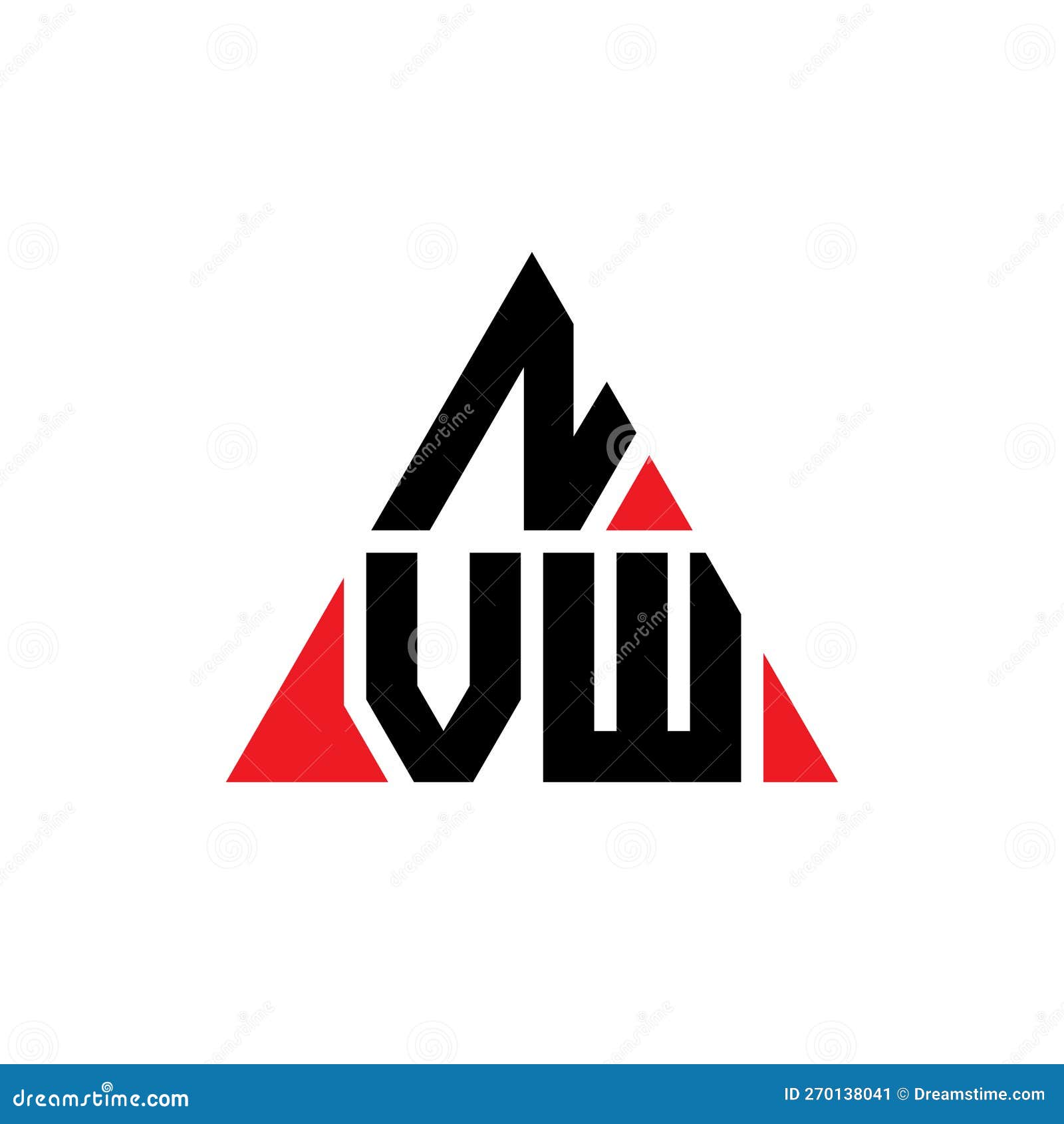 NVW Triangle Letter Logo Design with Triangle Shape. NVW Triangle Logo ...
