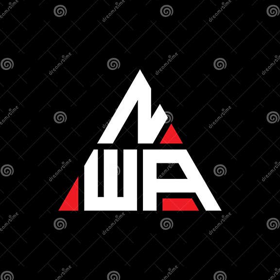 NWA Triangle Letter Logo Design with Triangle Shape. NWA Triangle Logo ...