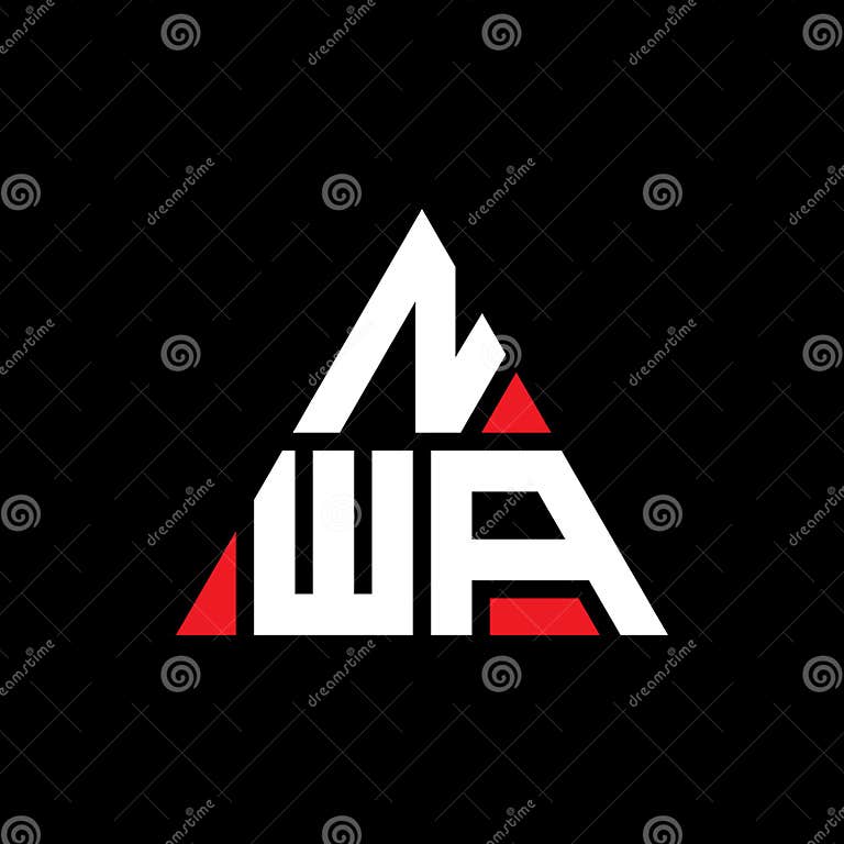 NWA Triangle Letter Logo Design with Triangle Shape. NWA Triangle Logo ...