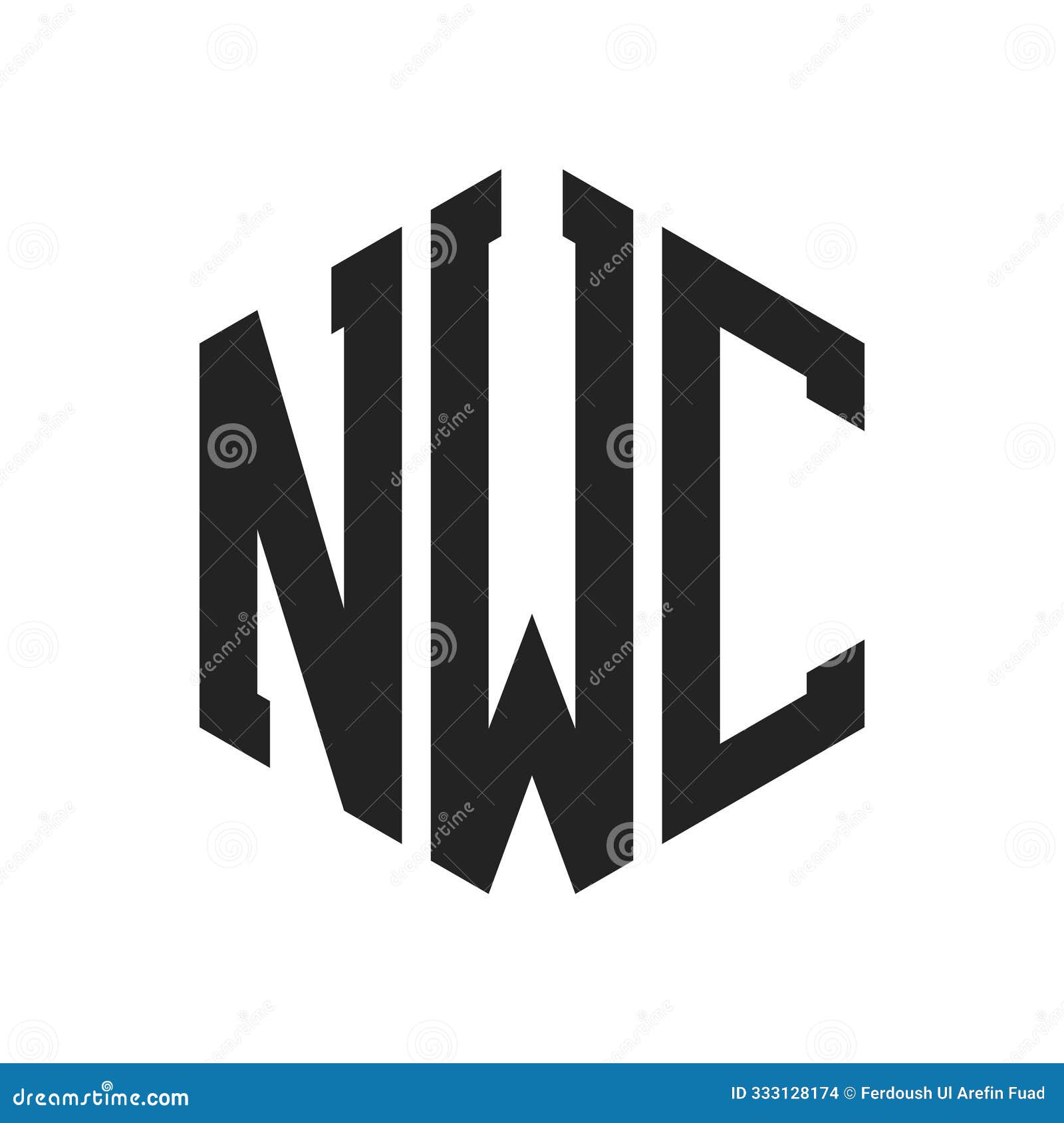 NWC Logo Design. Initial Letter NWC Monogram Logo Using Hexagon Shape ...