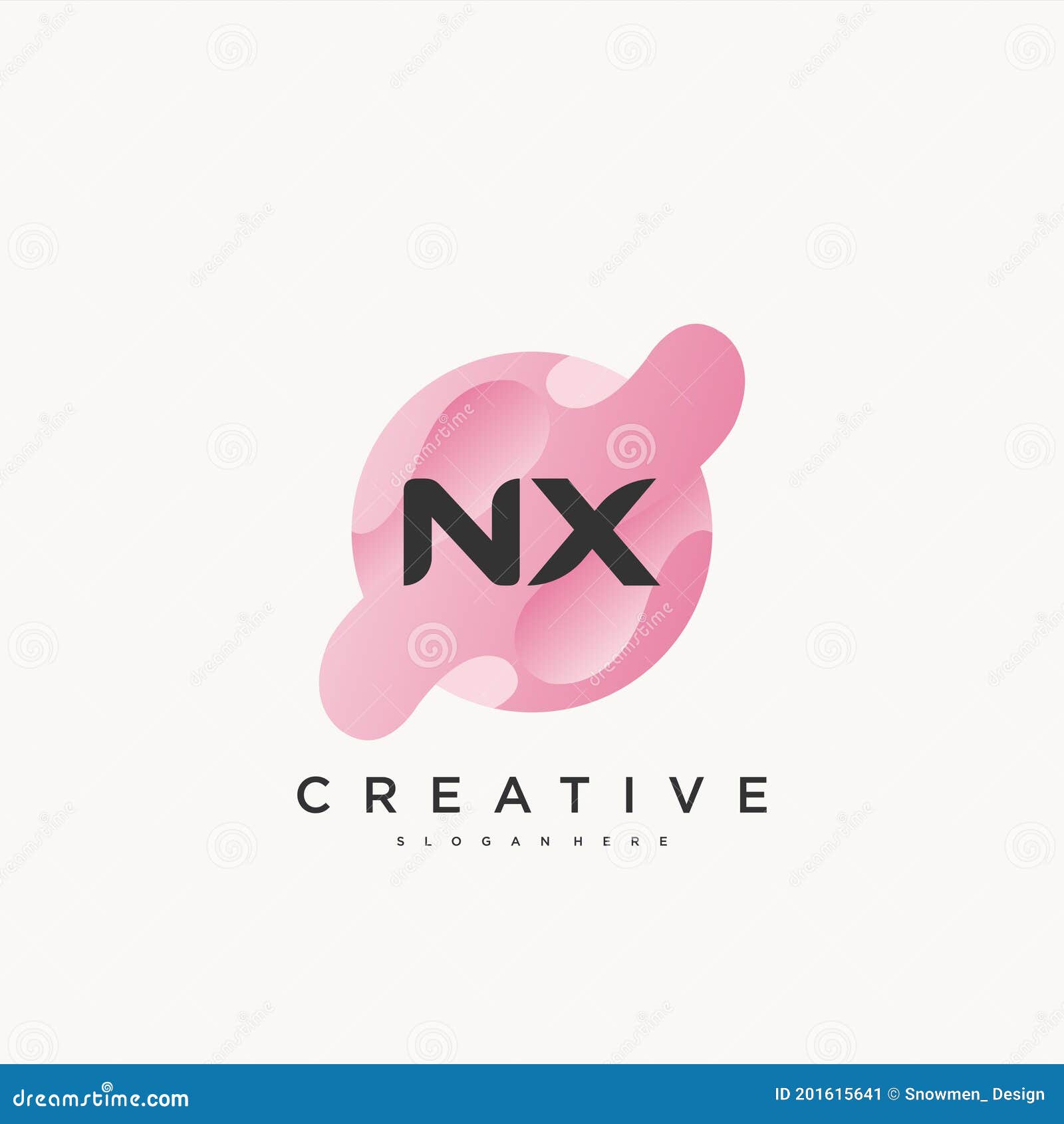 NX Initial Letter Colorful Logo Icon Design Template Elements Vector ...