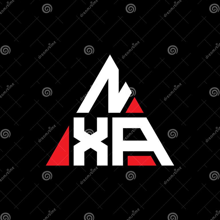 NXA Triangle Letter Logo Design with Triangle Shape. NXA Triangle Logo ...