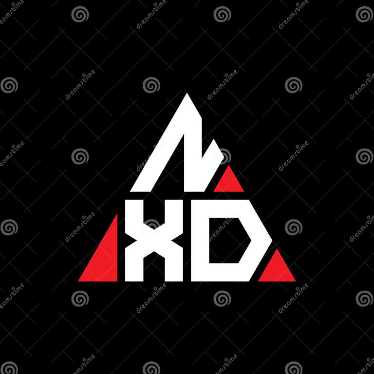 NXD Triangle Letter Logo Design with Triangle Shape. NXD Triangle Logo ...
