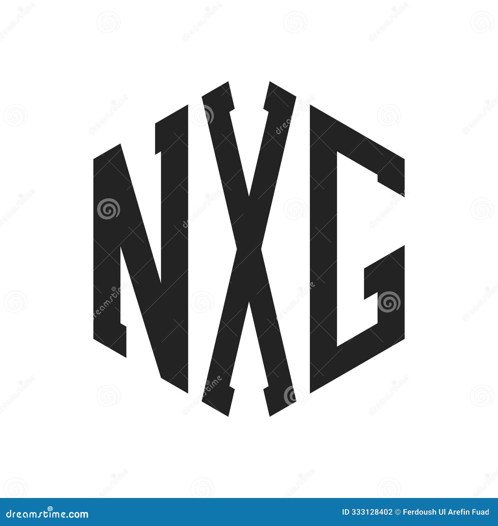 NXG Logo Design. Initial Letter NXG Monogram Logo Using Hexagon Shape ...