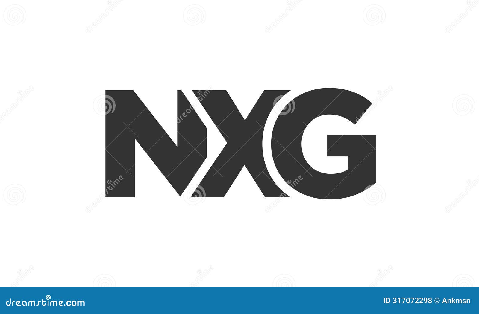 NXG Logo Design Template with Strong and Modern Bold Text. Initial ...