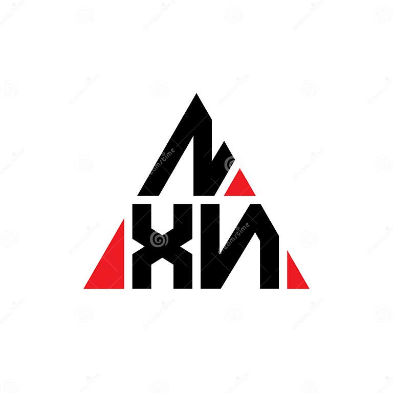 NXN Triangle Letter Logo Design with Triangle Shape. NXN Triangle Logo ...