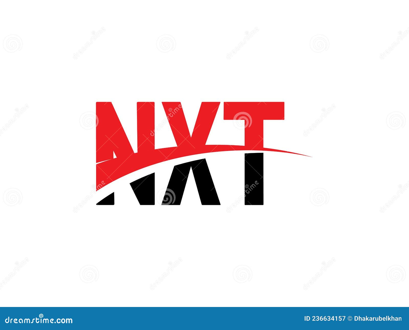 NXT Letter Initial Logo Design Vector Illustration Stock Vector ...