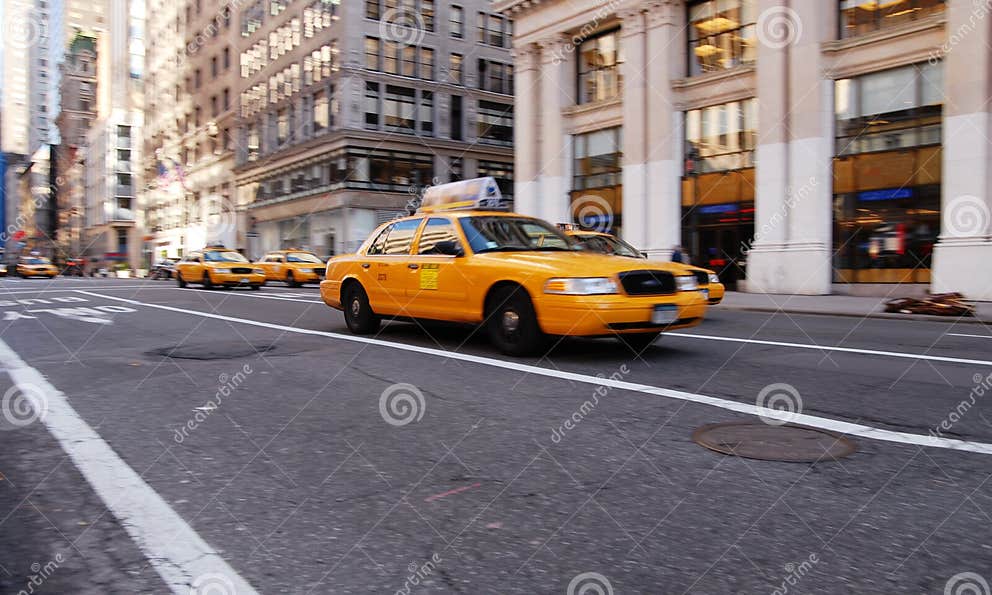 NY cab stock image. Image of gotham, city, yellow, manhattan - 1932433