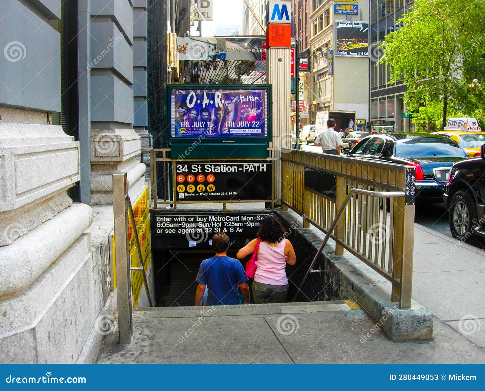 New York City Subway Entrance Editorial Stock Photo - Image of york ...