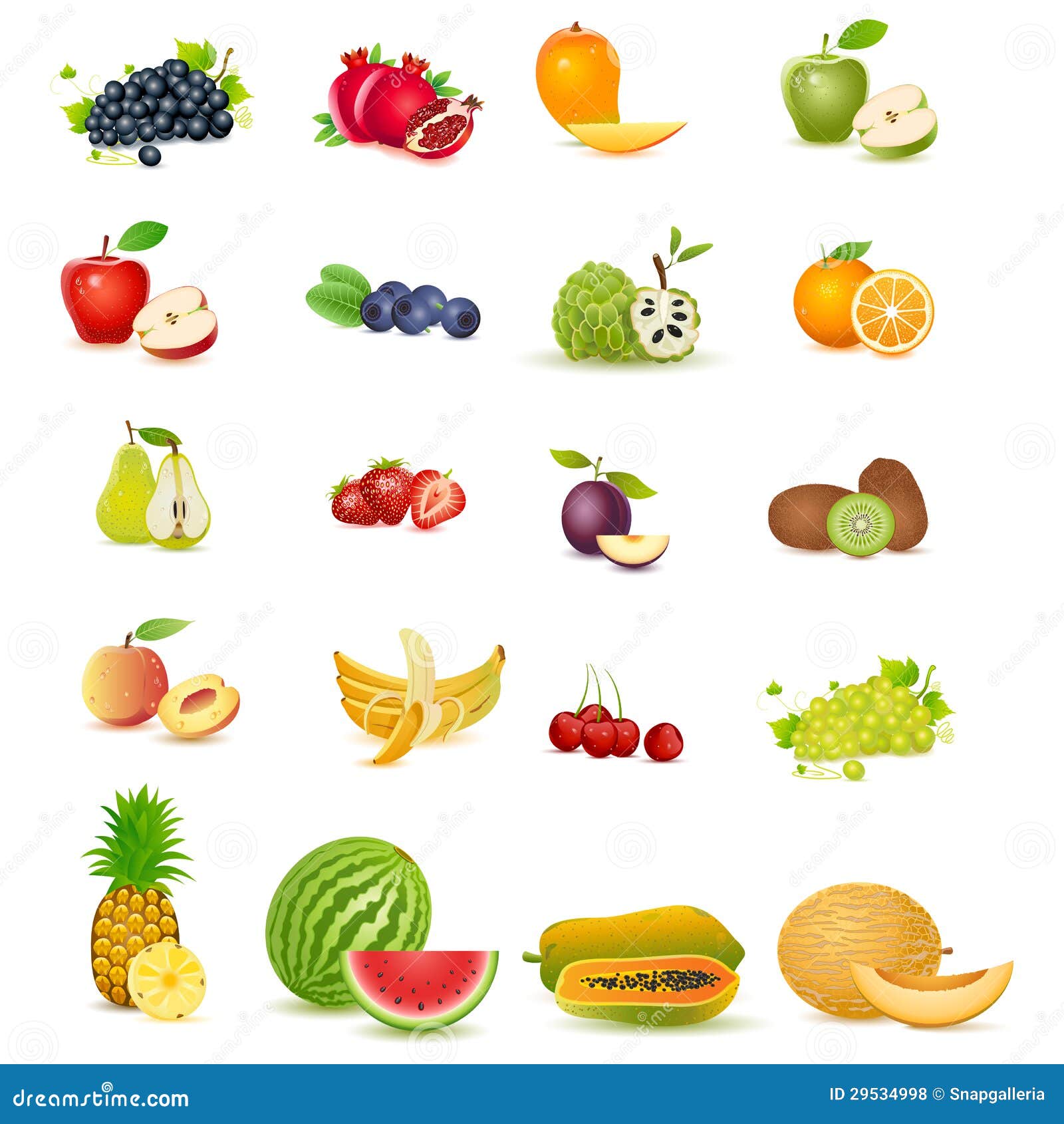 Frukt Stock Illustrationer, Vektorer, & Clipart – (366,355 Stock ...