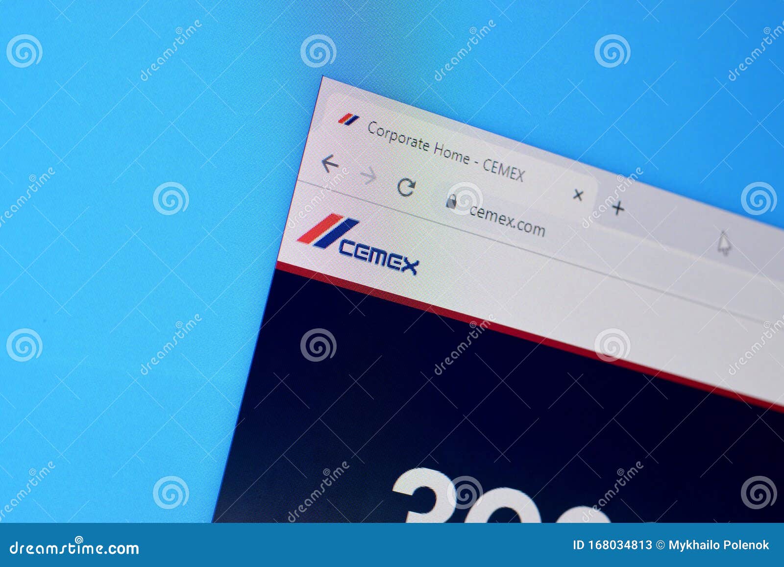 Homepage Of Cemex Website On The Display Of PC, Url - Cemex.com ...