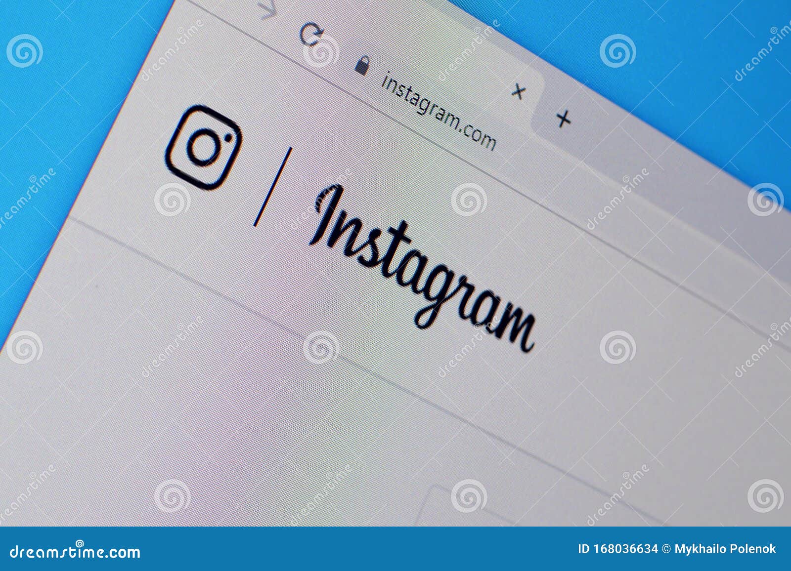 Homepage of Instagram Website on the Display of PC, Url - Instagram.com ...