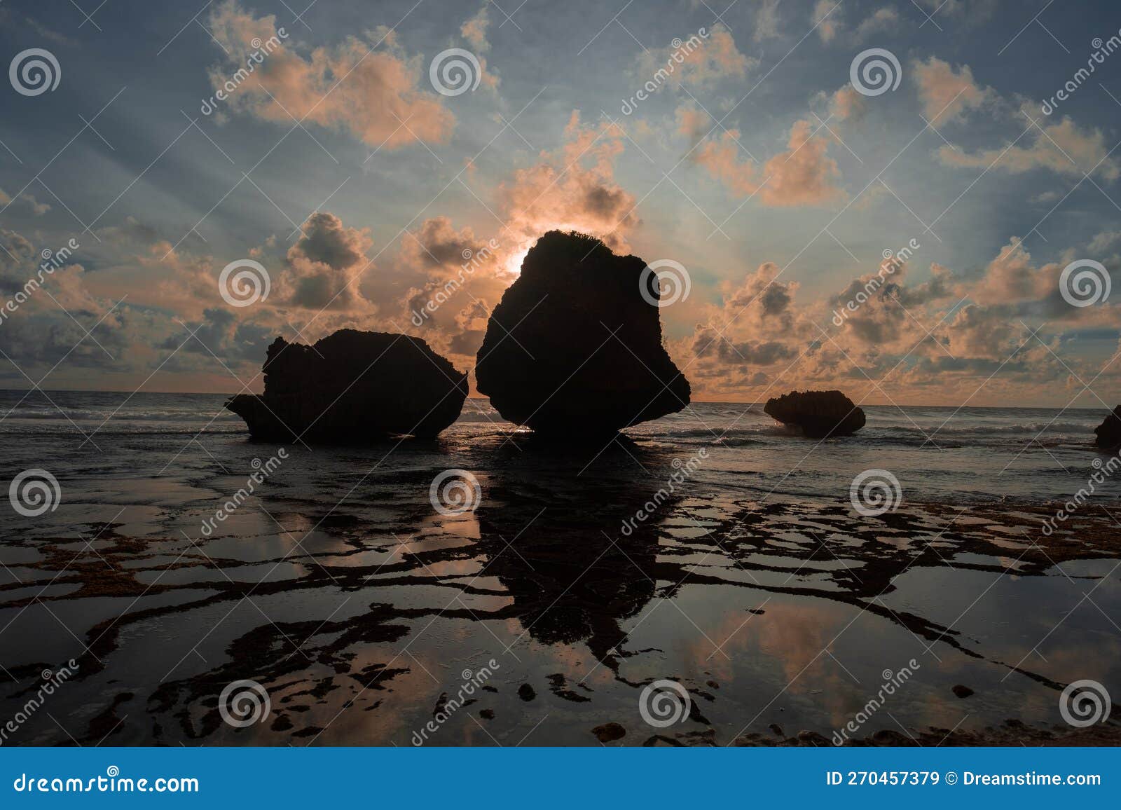 Nyang-nyang Beach Sunset Pulau Bali Stock Image - Image of bali, beach ...