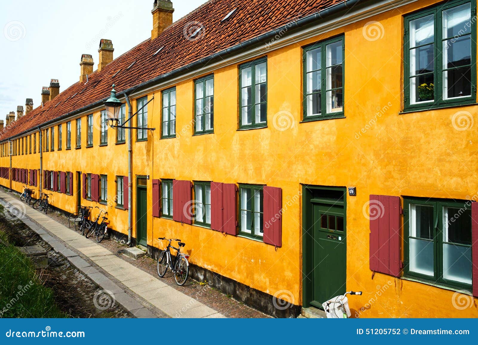 Nyboder, Copenhagen editorial photography. Image of military - 51205752