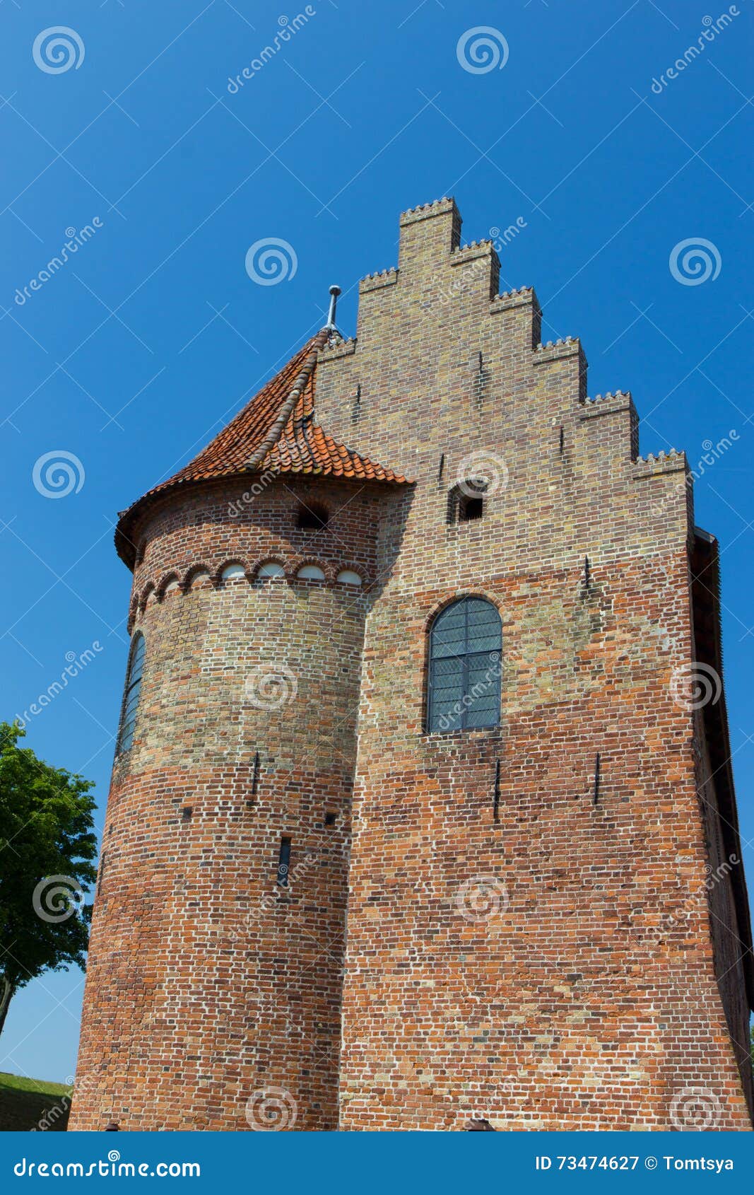 Nyborg castle, Denmark stock image. Image of antique - 73474627