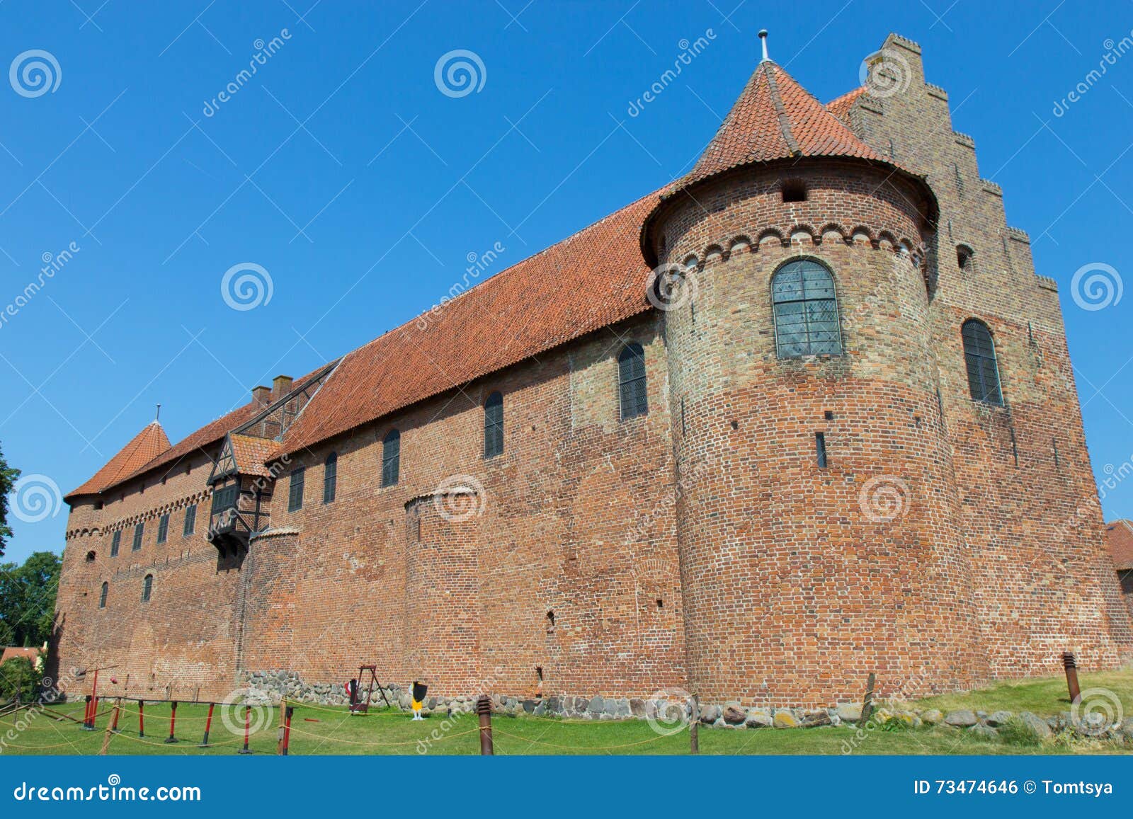 Historic Nyborg Castle On Funen Island, Denmark Royalty-Free Stock ...