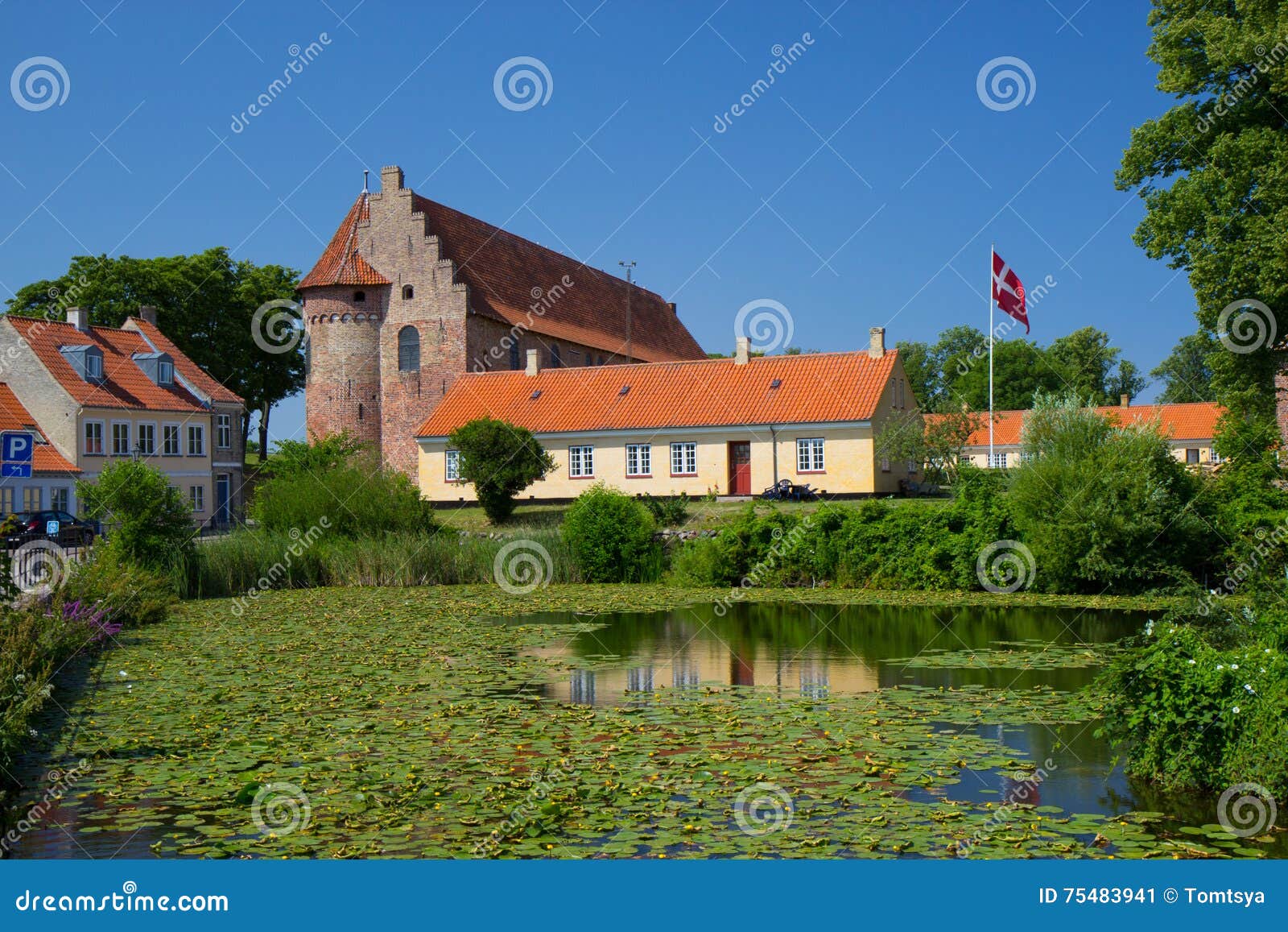 Nyborg Town Center, Denmark Stock Image - Image of castle, middle: 75483941
