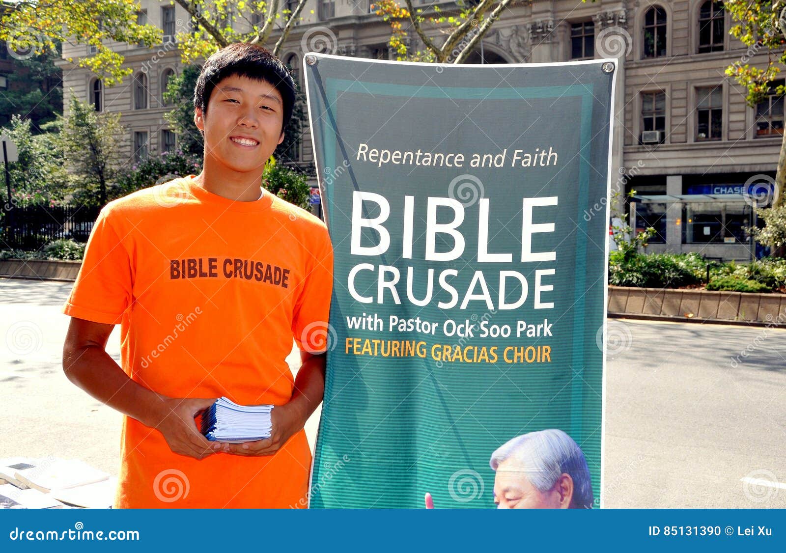 Nyc Asian Youth At Bible Crusade Editorial Image Image Of City