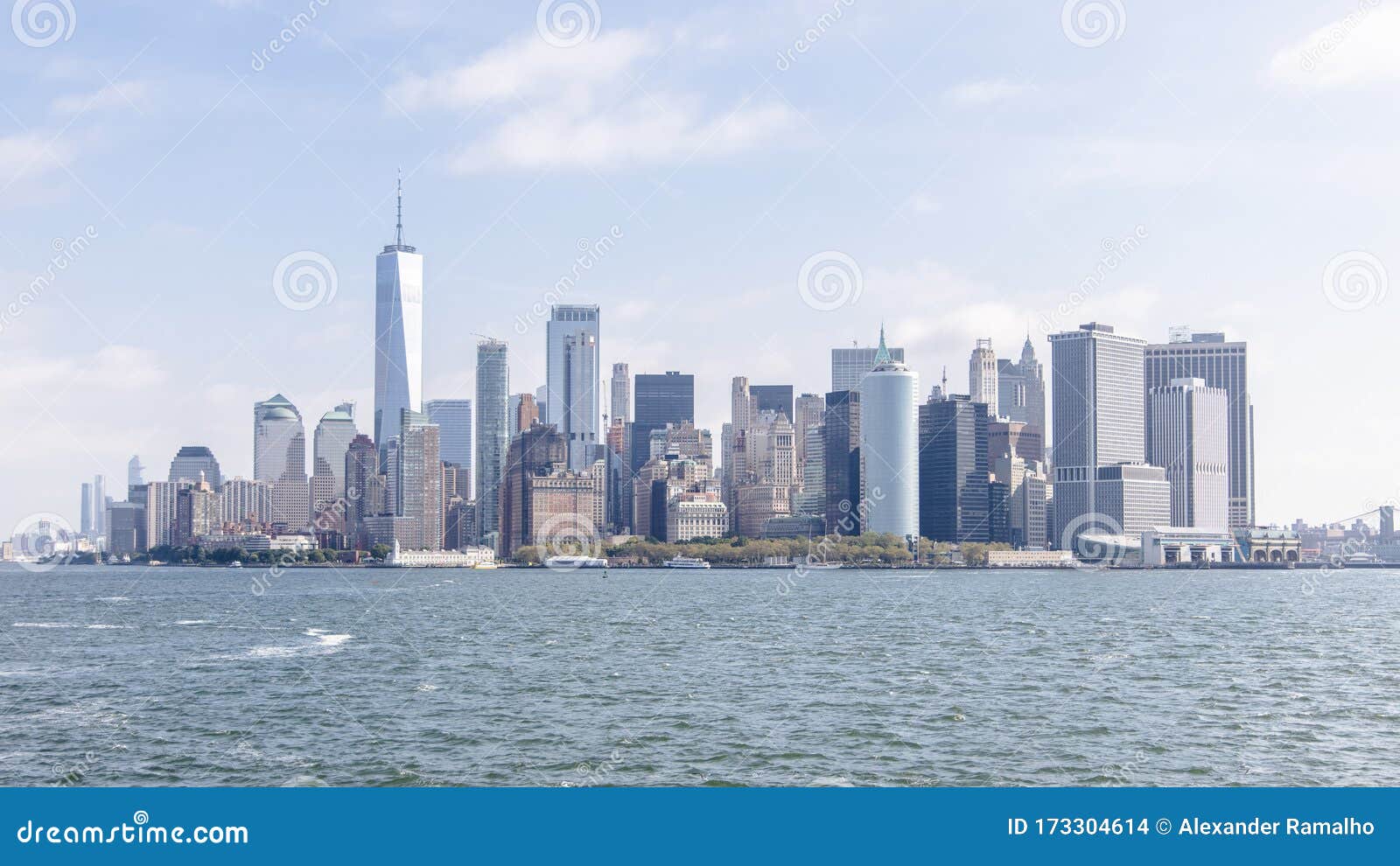 NYC on a Beautiful September Day Stock Photo - Image of buildings ...