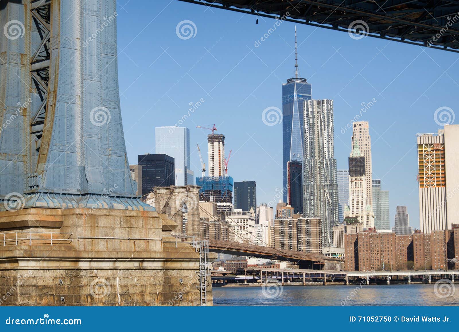 NYC Bridge Views stock photo. Image of dumbo, east, bridge - 71052750