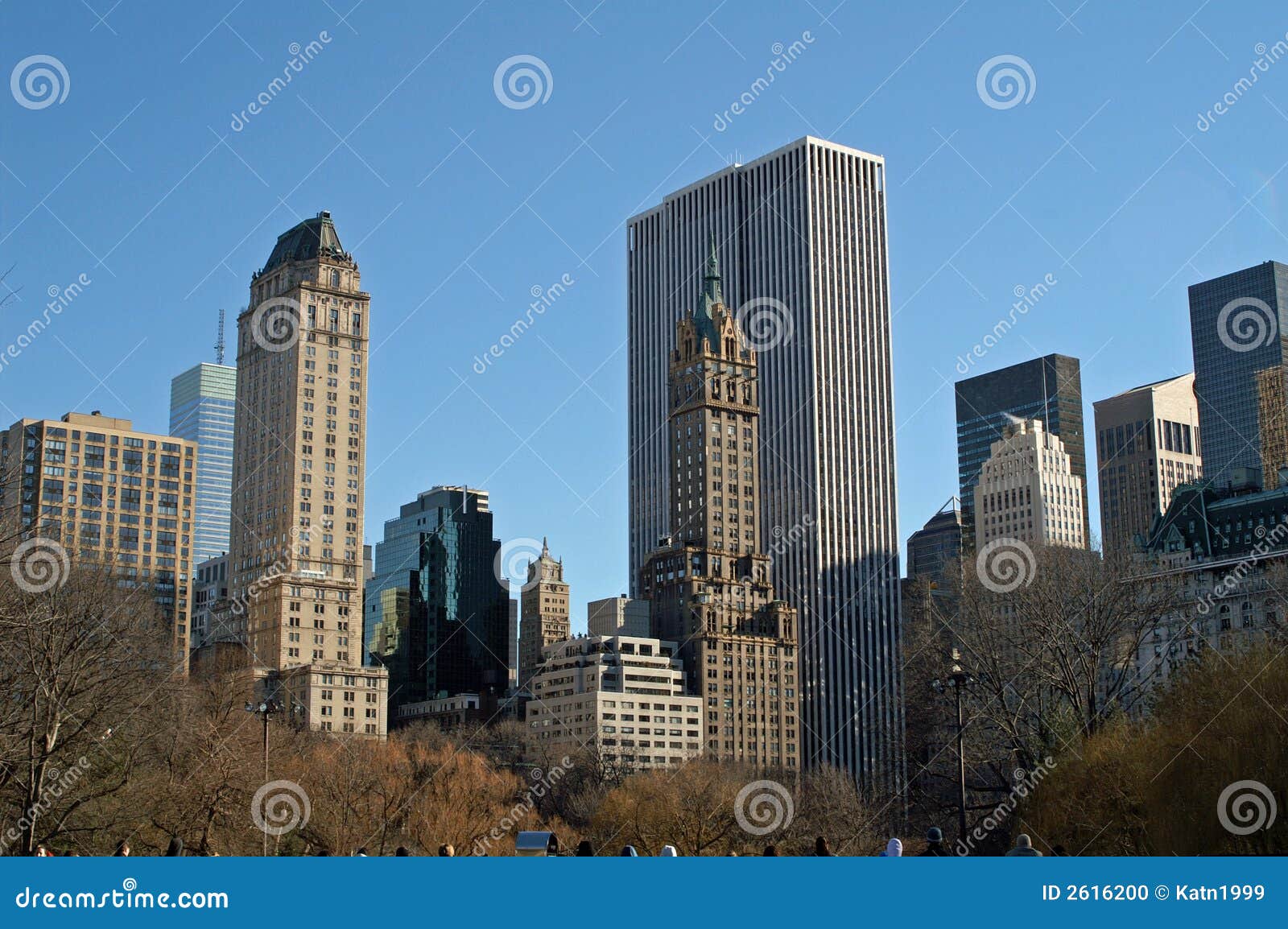 NYC Buildings during Fall stock photo. Image of modern - 2616200