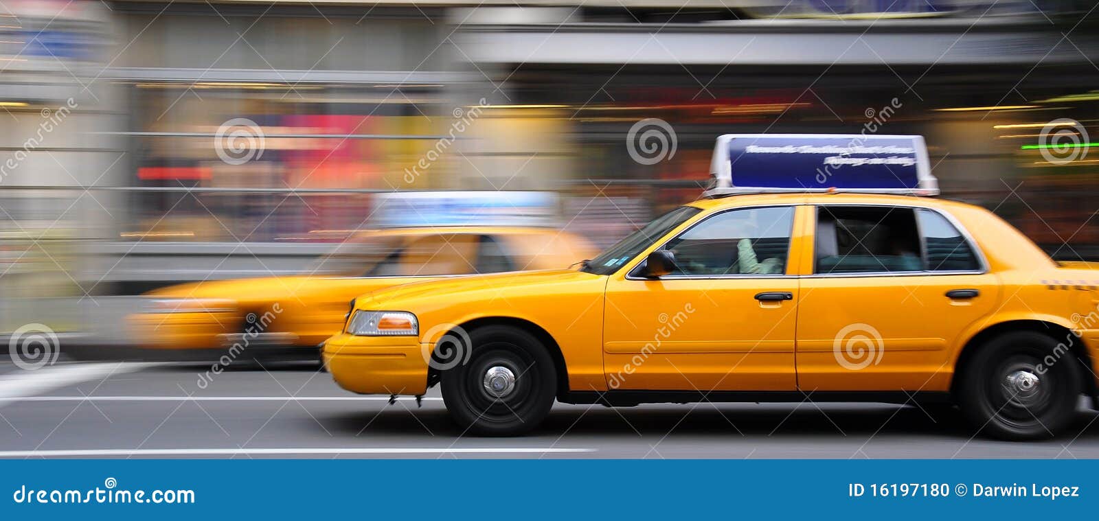 Nyc Cab Driving through Traffic Editorial Image - Image of road, apple ...