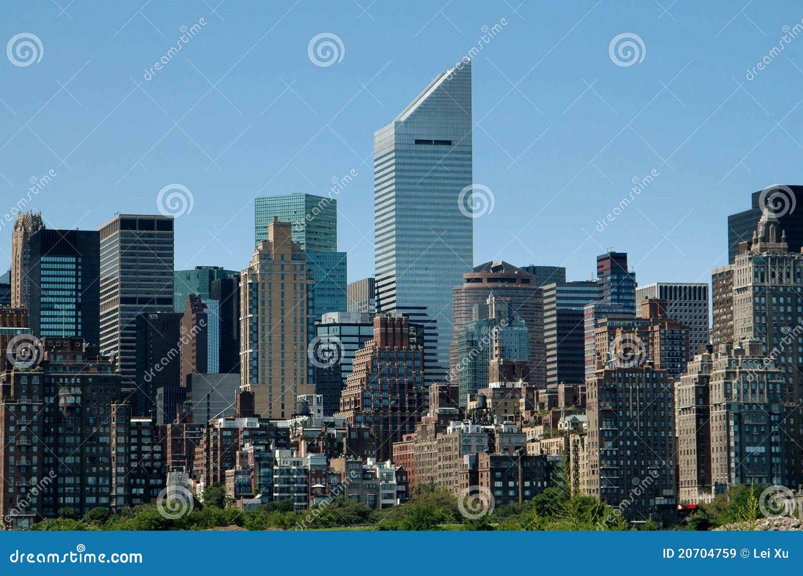 NYC: Citicorp Tower and East Side Skyline Editorial Stock Image - Image ...