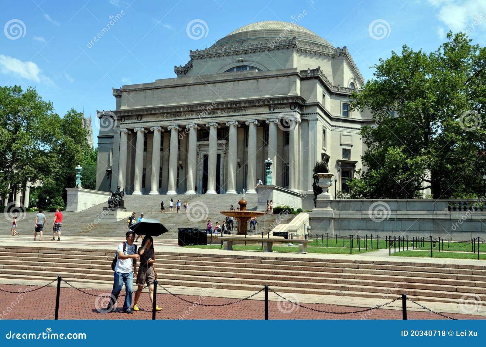 NYC: Columbia University Library Editorial Stock Photo - Image of style ...