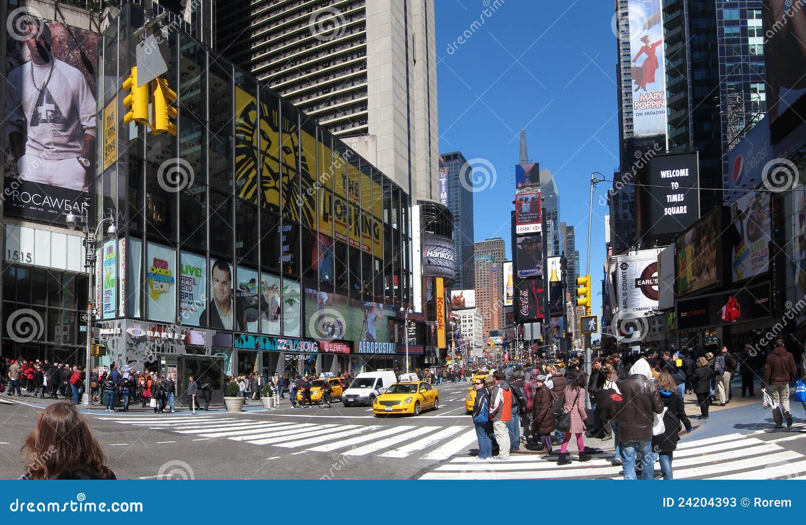 NYC crossroad editorial stock photo. Image of manhattan - 24204393