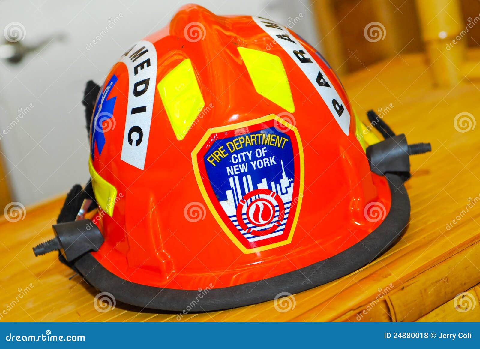 NYC Fire Department Paramedic Helmet Editorial Stock Photo - Image of ...