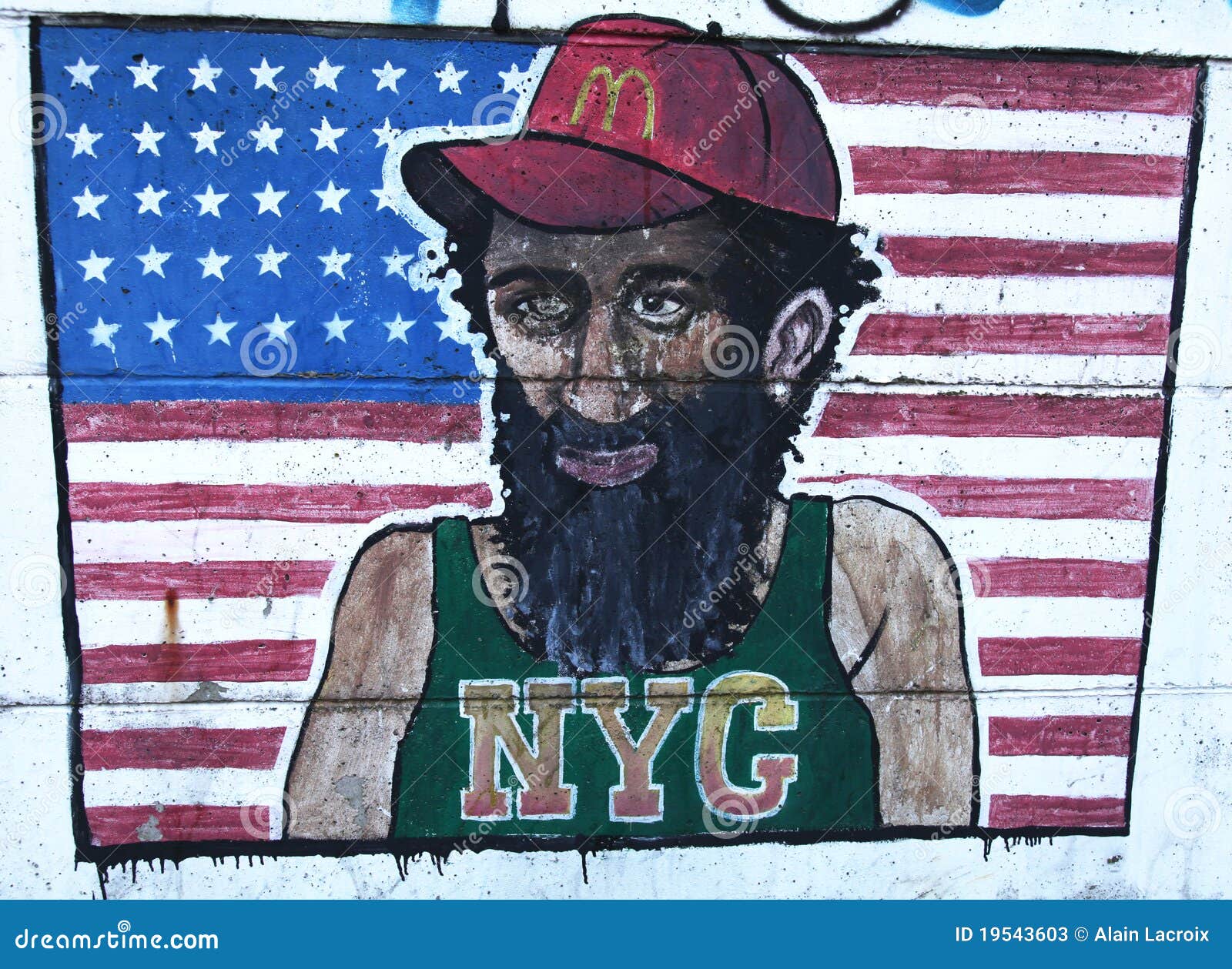 NYC graffiti editorial stock photo. Image of anarchism - 19543603