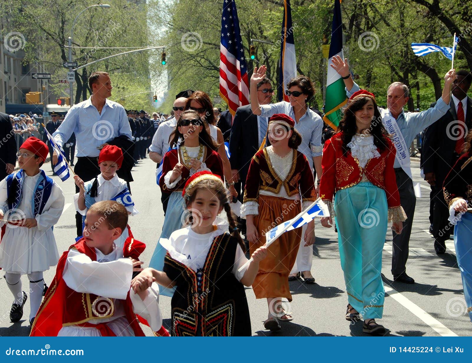 NYC: Greek Independence Day Parade Editorial Stock Image - Image of ...