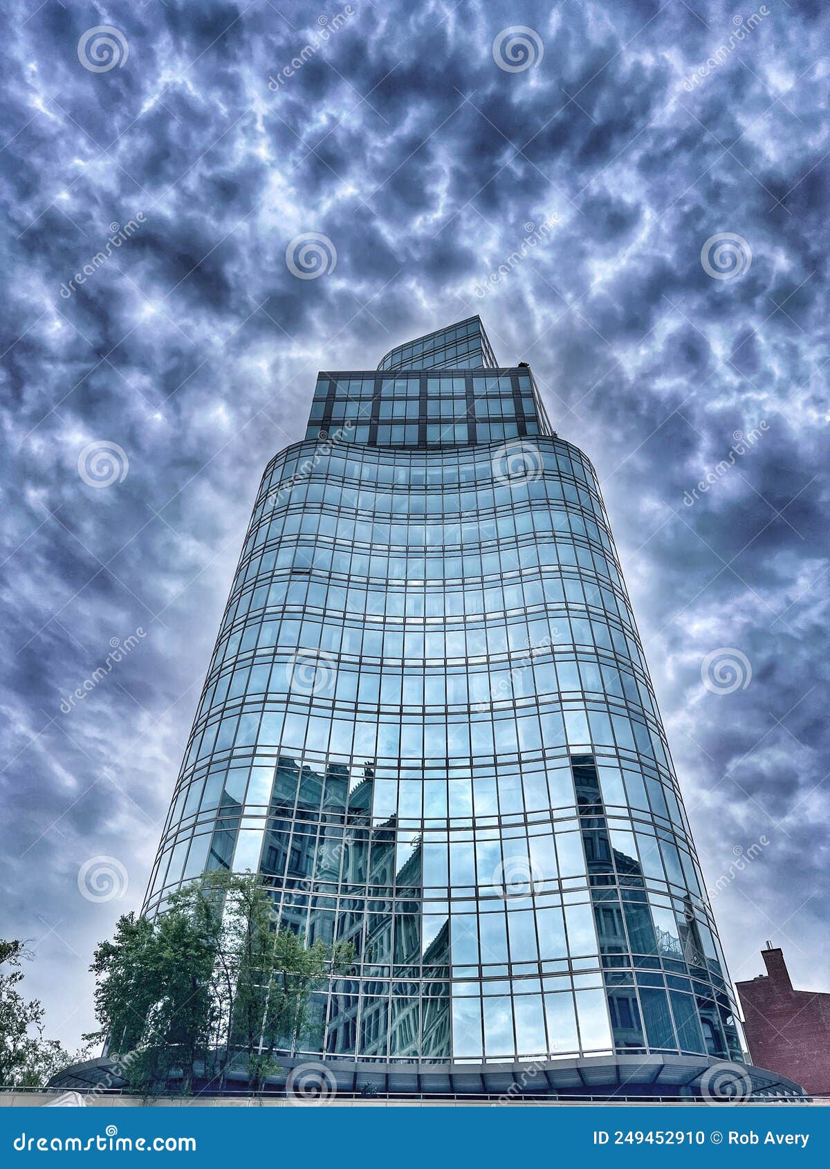 NYC high rise stock photo. Image of rise, drama, building - 249452910