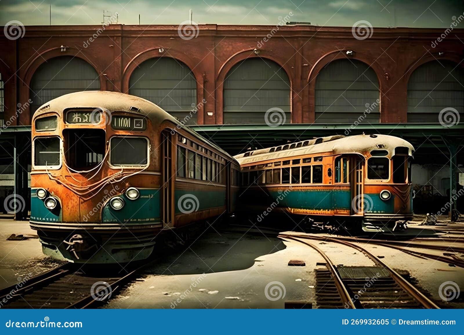 NYC Old Outdated Subway Cars in a Metro Depot in Daytime. Neural ... NYC Old Outdated Subway Cars in a Metro Depot in Daytime. Neural ...