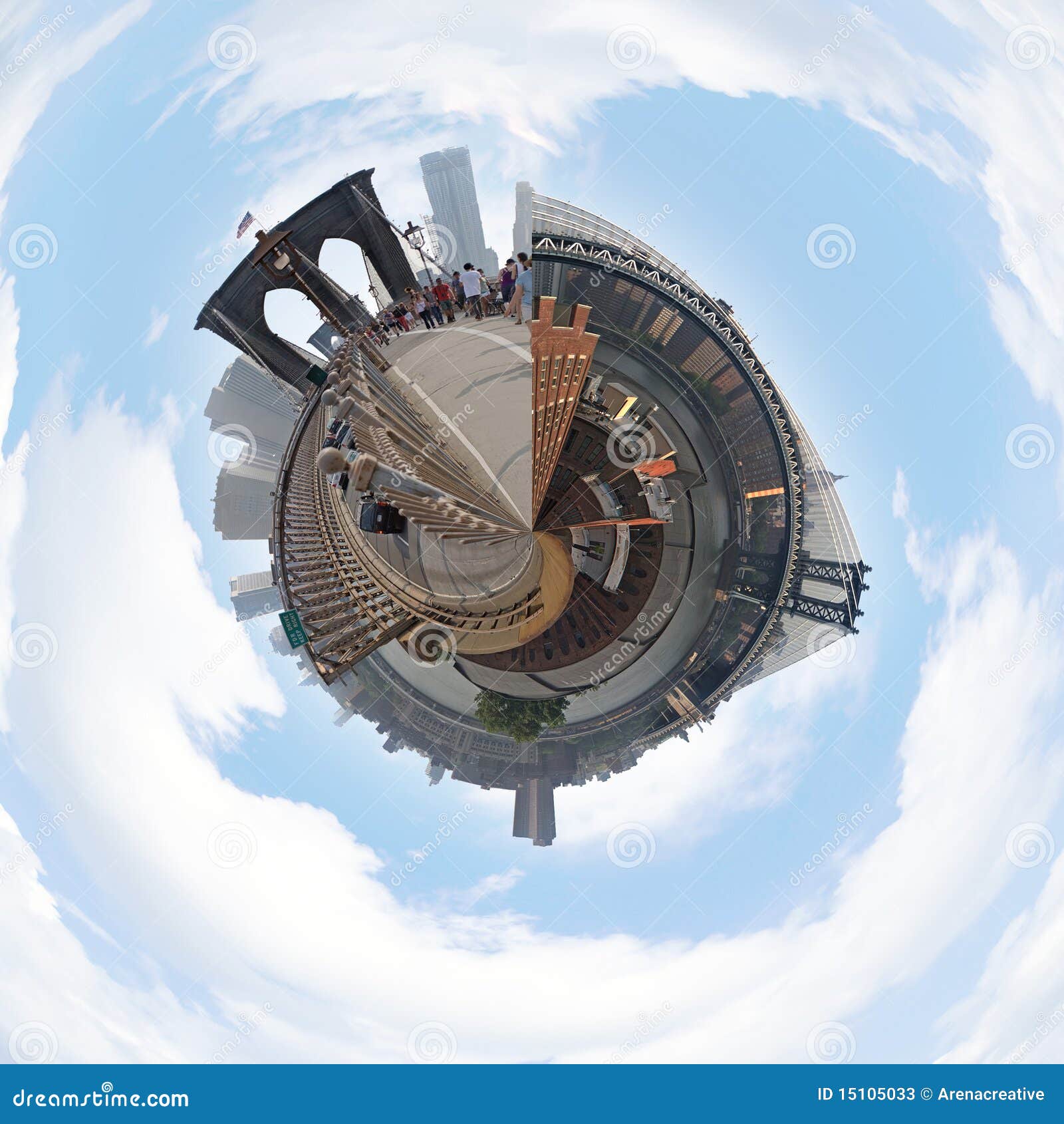 NYC Planet Panorama stock image. Image of downtown, scenic - 15105033