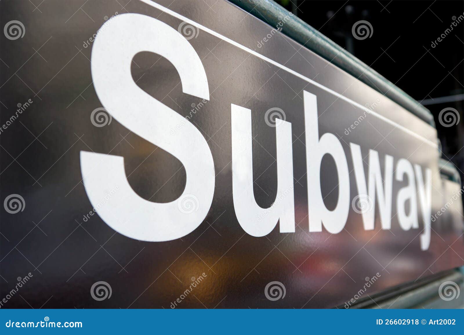 NYC Subway Sign editorial stock photo. Image of subway - 26602918